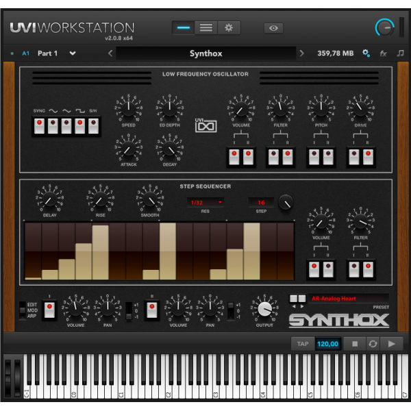 UVI Synthox 1.5 — Dual-layer hybrid analog/FM synth with an 80’s soul